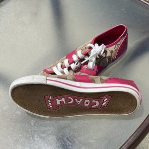 Coach | Shoes | Coach Pink Barrett Sneakers Us 8 2 Womens | Poshmark